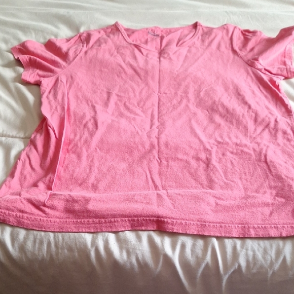 Basic Editions | Tops | Basic Editions Pink Short Sleeve Tee Relaxed Fit | Poshmark
